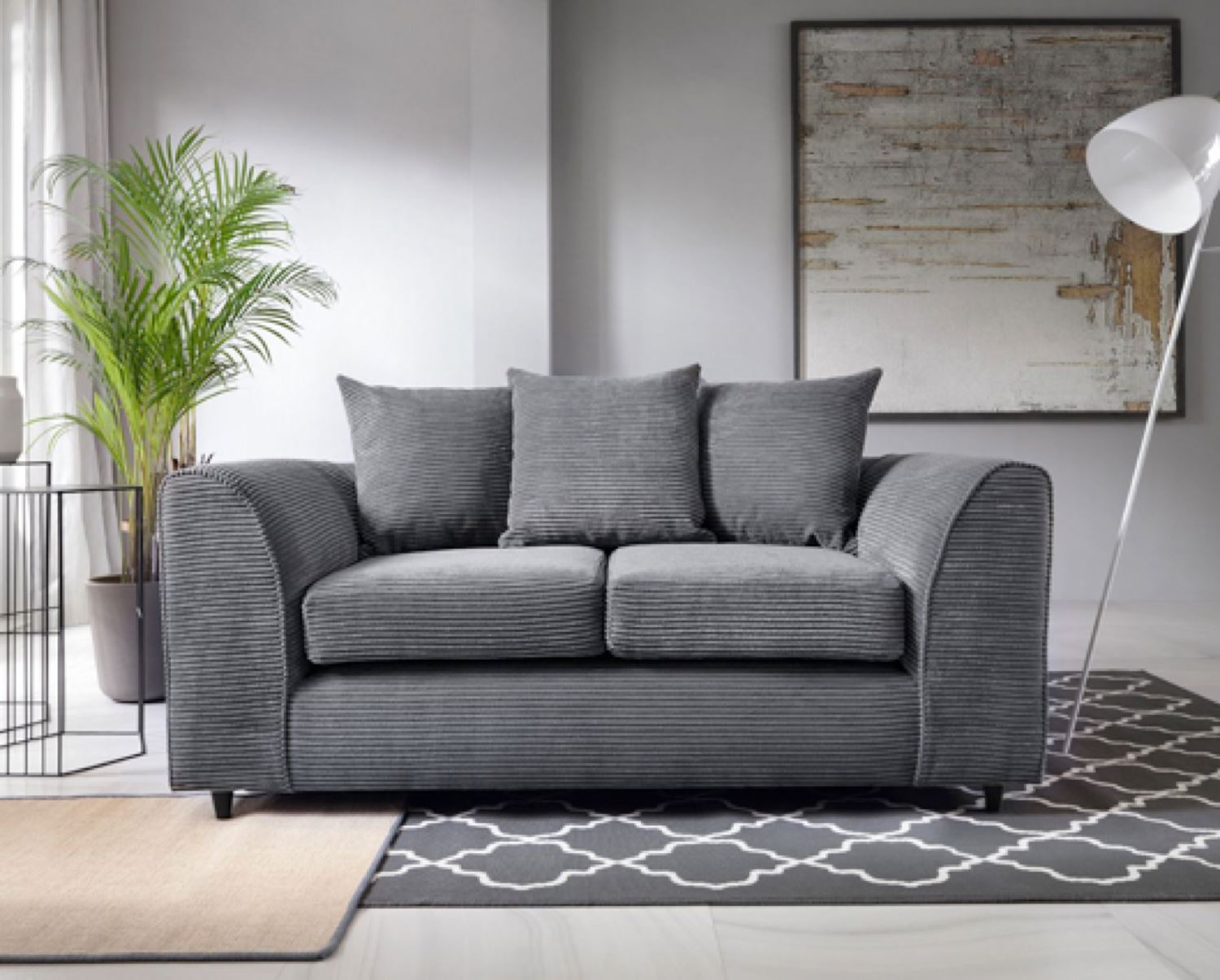 Tyler 2 Seater Sofa - Grey – C Supplies Ltd